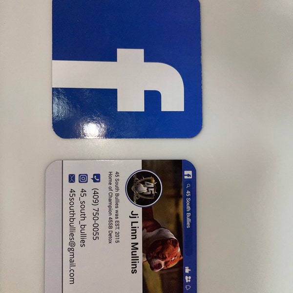 Facebook | Social Media Cards | Custom Business Cards | Mommy Calling ...