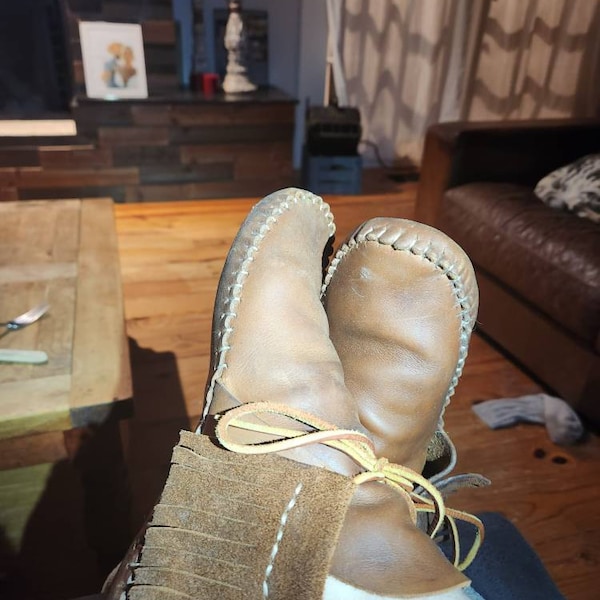 Hand Made Leather Moccasins - Etsy