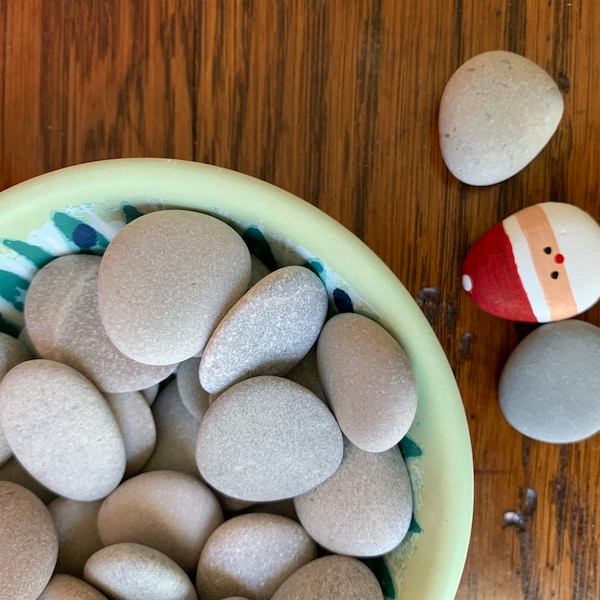 7 Pieces Natural Striped Beach Stones Sea Stones Beach Pebbles Diy ...