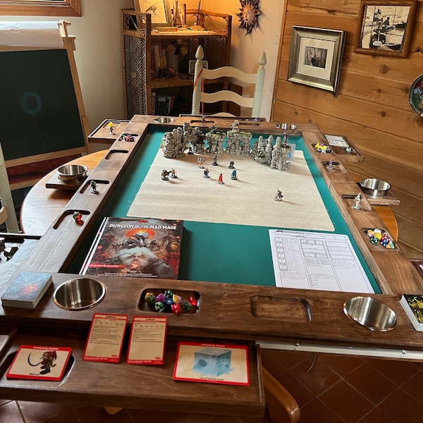 Board Game Table Topper With Added Shelves - Etsy