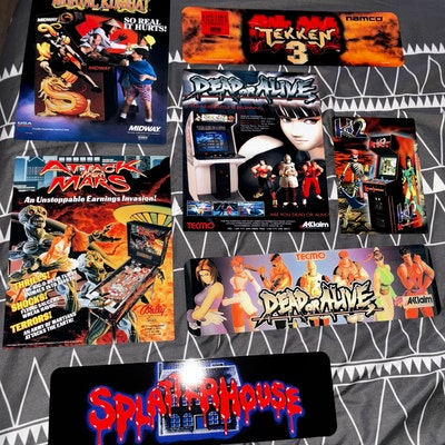 Mario Bros. Arcade Game Marquee, Bezel, Screenshot & Control Panel 8x12 ...