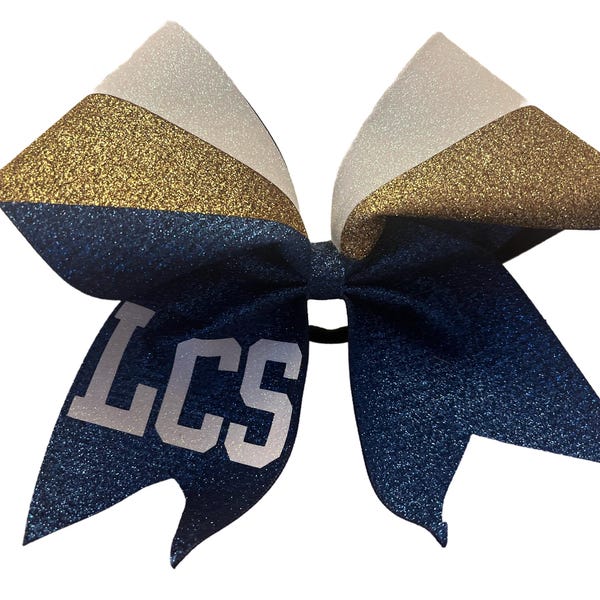 Lettering in Cheer- Cheer Bow (collegiate Style) - Etsy