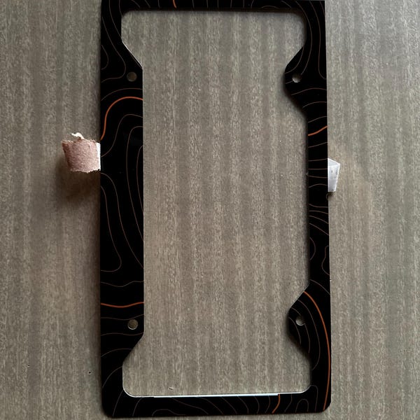 Ultra Slim Subuwu Subaru Anime Peeking Cat Metal License Plate Frame ...