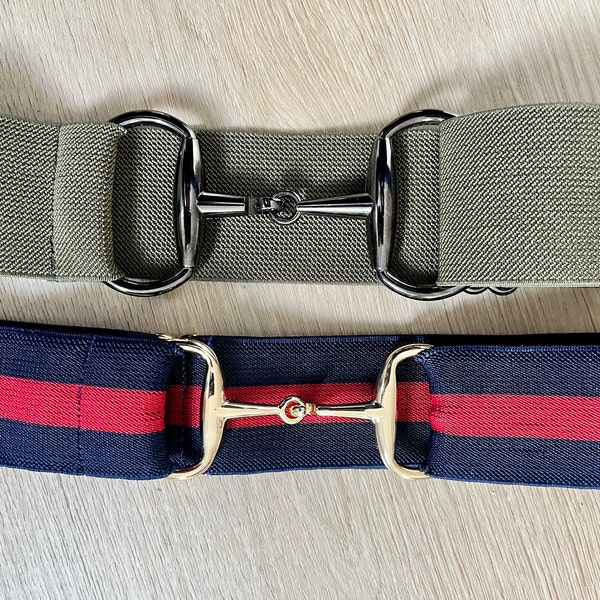 2 Inch Thick Elastic Adjustable Belts- Snaffle Bit, Surcingle, Circle ...