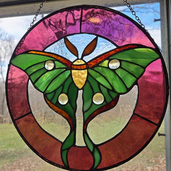 One Spring Night - Stained Glass PATTERN - Etsy