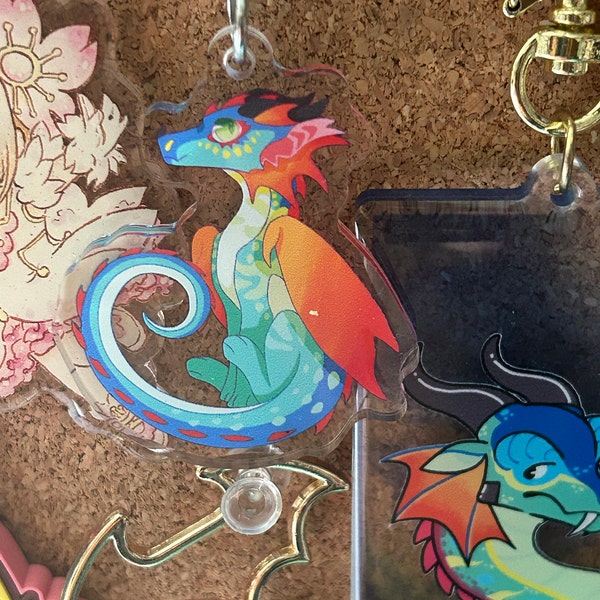Jade Winglet Keychains (2-2.5inch Acrylic Charms, Wings of Fire) - Etsy