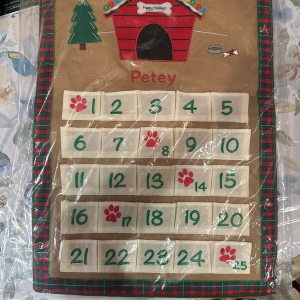 Personalized Dog Advent Calendar - Pet Christmas Countdown for Family ...