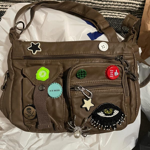 Black Punk Rivet Unique School Bag,unisex Large Capacity Goth Casual ...