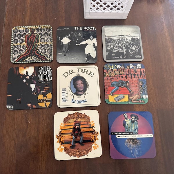 Music Album Custom Coaster Set, Personalized Pick Any Genre, House ...