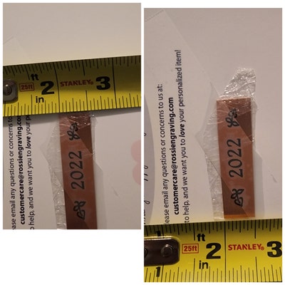 Engraved Brushed Copper Plate Picture Frame Art Label Name Tag - Etsy