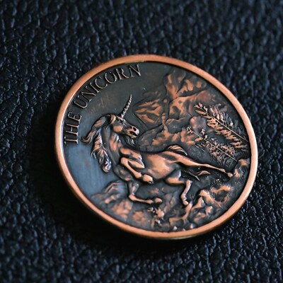 American Eagle Challenge Coin Strength Freedom Pride Antique Patina EDC ...