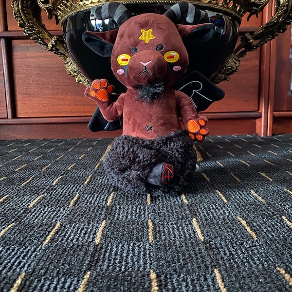 Baphomet Plush, Baphomet Demon Plush, Cute Baphomet, Demon Plush, Demon ...