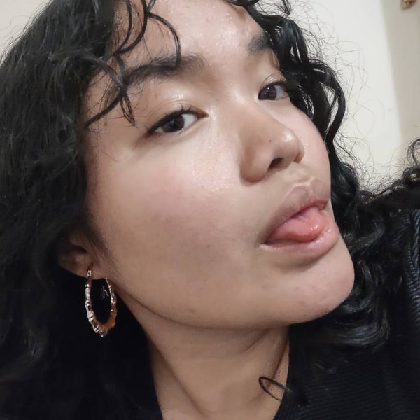 1 Pair of 2.5" Silver Sequin Sparkly Coloured Fabric Wrapped Chunky ...