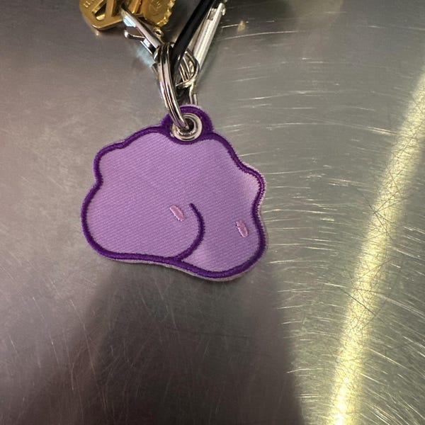 Cute Cat Embroidered Tag Keychain Kawaii Neko Jet Tags tamago, Sakura ...