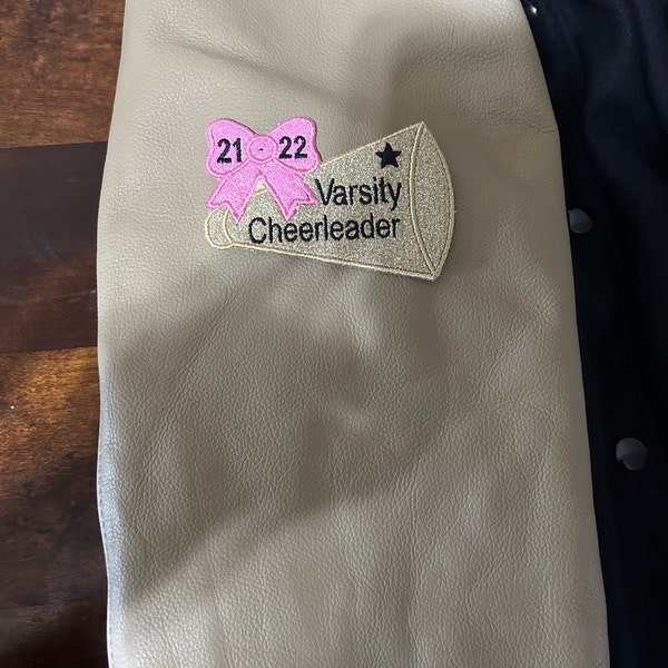 Sparkly Megaphone Embroidered Patches for Cheerleaders Patch Jv ...