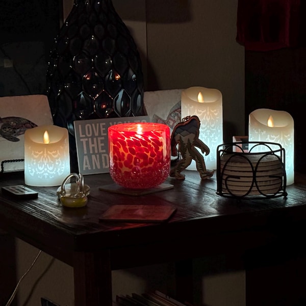 3D Layered Deer Pair Interchangeable Forest Scene Mantel Decoration ...