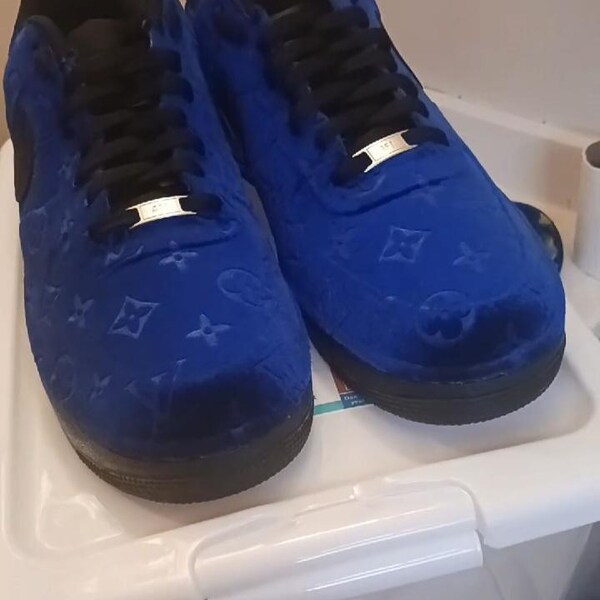 CAMO | Custom Adult Fabric AF1 (regular or Rope Laces) White or Black ...