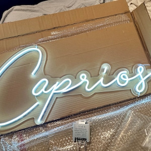 Custom Neon Sign With Spanish Text, LED Neon Illuminated Phrase ...