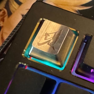 Handmade SA Profile Backlit Key Cap Hidden Fairyland Wood & Resin ...