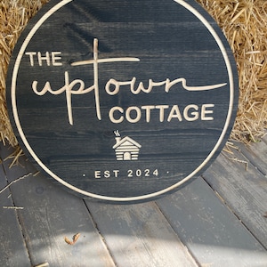 Custom Cottage Sign Wood Cottage Sign Anniversary Gift Welcome to Our ...