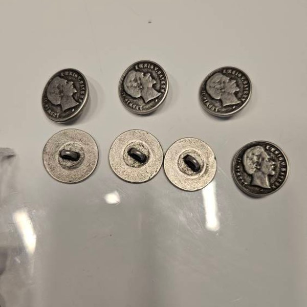 Traditional Costume Buttons, Dirndl Buttons, Metal Buttons, Antique ...
