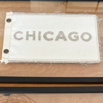 Vintage Inspired Locals Only Canvas Banner Camp Flag Dark Midnight Blue ...