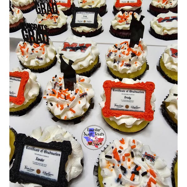 Graduation Silhouette Edible Cake Border - Etsy