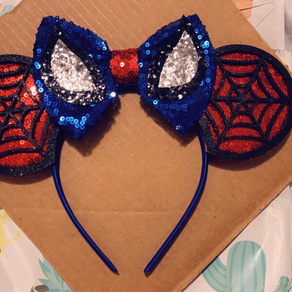 Spider-man Disney Ears, Spiderman Mickey Mouse Ears, Marvel Ears ...