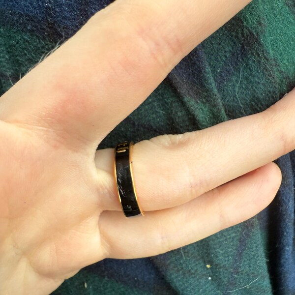 4mm Wide Charlotte Ring, Fluffy Slim Ring, Puffy Stacking Ring, Ribbed ...