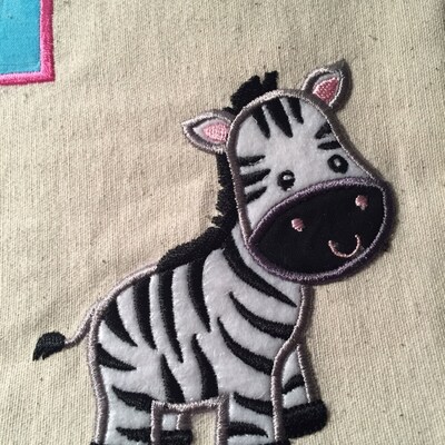 Instant Download Zebra Applique Machine Embroidery Design,zoo Animal ...