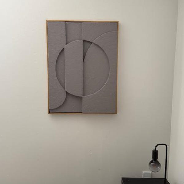Midcentury Modern Relief Painting, Plaster Wall Art, 3D Wall Art ...