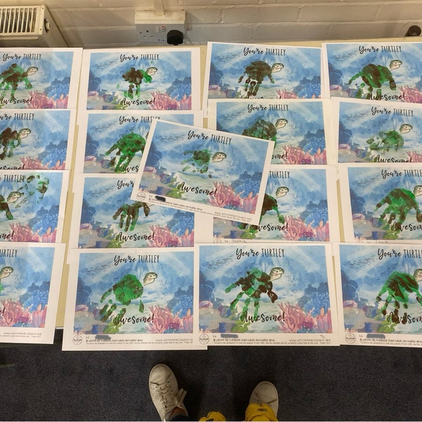 Editable Sunflower Handprint Art/ Handprint Gift/ DIY Gift From Kid - Etsy