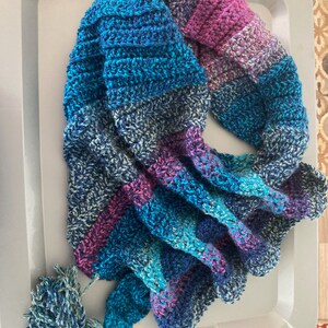 Keyhole Scarf KNIT PATTERN Beautiful Scarf Gift for Her Crochet Scarf ...