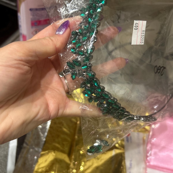 Floral Emerald Green Bridal Hair Vine Wedding Headpiece for Women ...