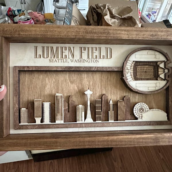 Football Stadium, 3D Model, Football Field, Laser Cut Football Stadium ...