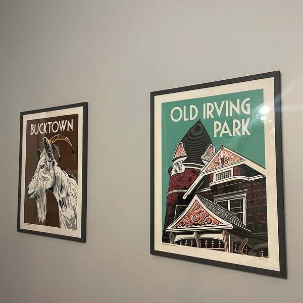 Chicago Poster | Chicago Neighborhood | Chicago City | Chicago Retro ...