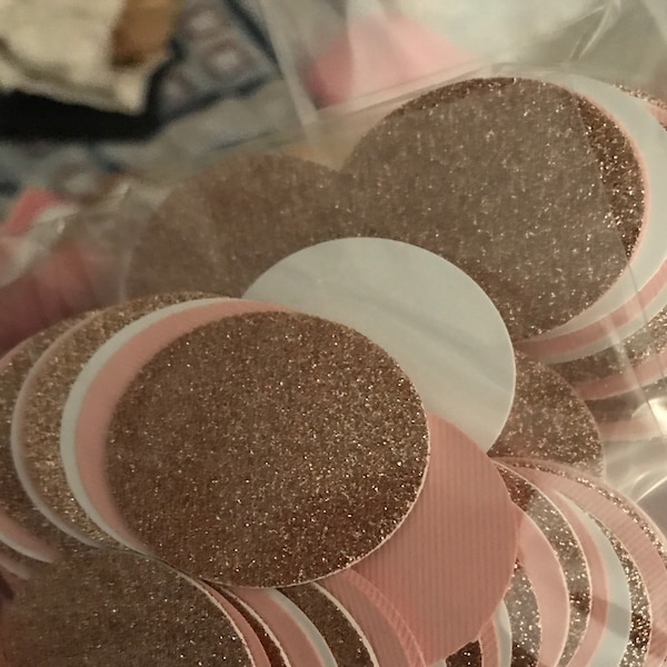 Rose Gold Confetti, Rose Gold Wedding, Confetti, Heart Confetti, Rose ...