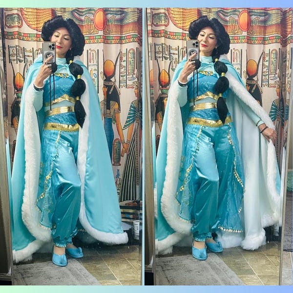 Winter Queen Bridal Cape Pageant Train Extra-long 55"/100" Ivory ...