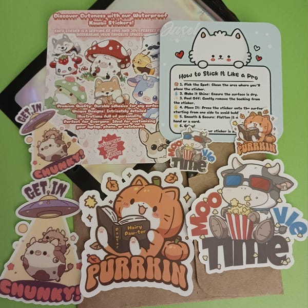 Workout Buddy: Cute Gym Rat Sticker | Adorable Kawaii Vinyl Decal, Fun ...