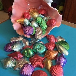 Foil Wrapped Chocolate Seashells 1 Lb Bulk Boxed Any | Etsy UK