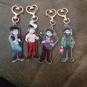Catboy Glass Joe & Great Tiger Punch-out Acrylic Charms - Etsy