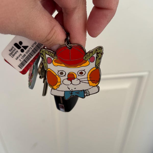 3P4 X Richard Scarry® - Huck Cat Enamel Keychain - Etsy