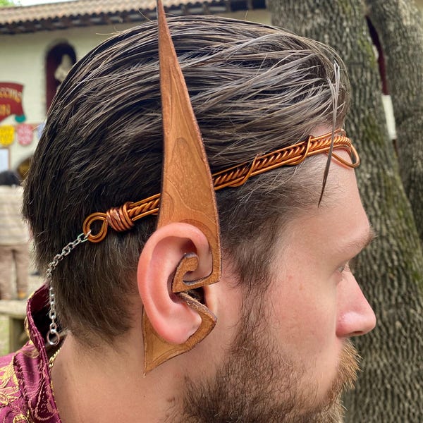 Handmade Tooled Leather Elf or Goblin Ears – Perfect for Cosplay ...