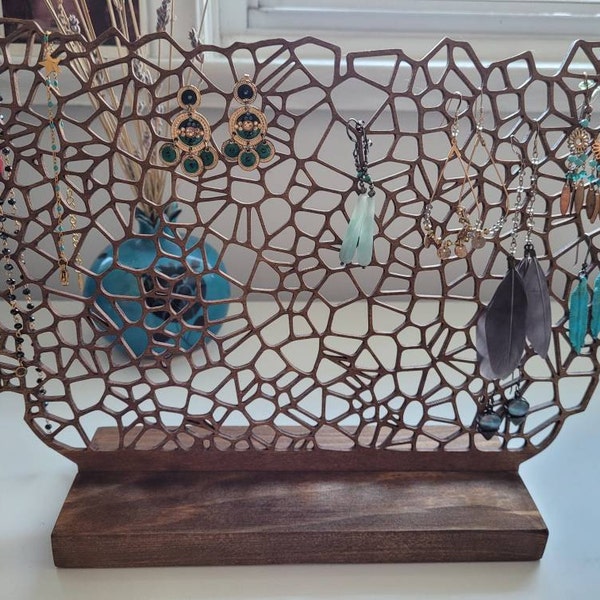 Modern Wooden Stud Earring Display - Earring Storage - Stud Earring ...