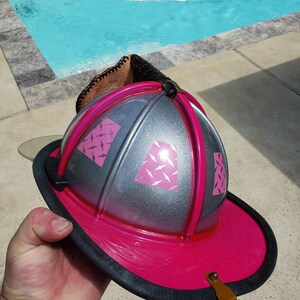 8 Reflective Blue Fire Helmet Tetrahedrons Tets Firefighter - Etsy