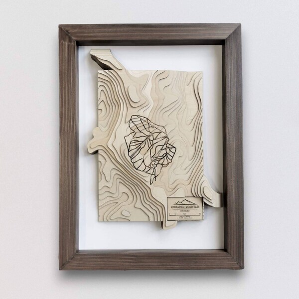 Arizona Wooden Contour Map | Retirement Gift for Nature Lovers - Etsy