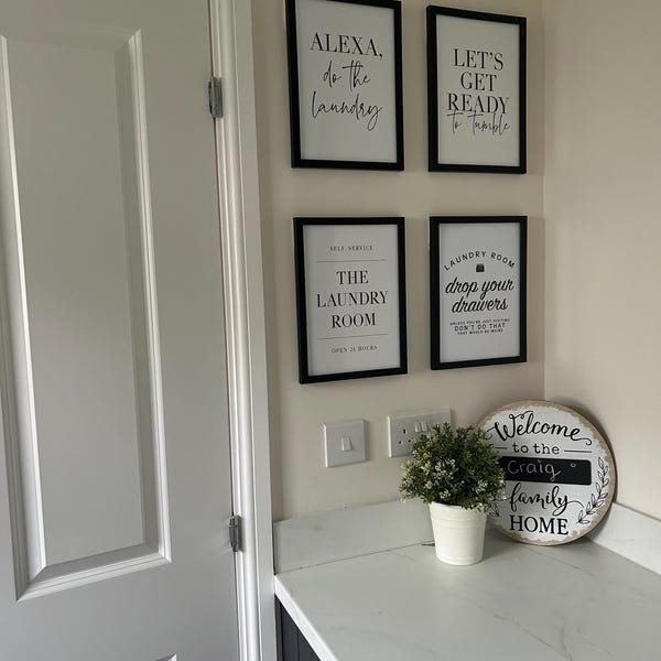 Laundry Room Prints, Utility Room Wall Art Decor - Etsy UK