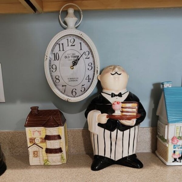 Vintage Ceramic Cow Holstein Cow Dairy Cow Mold Molded Farmhouse ...