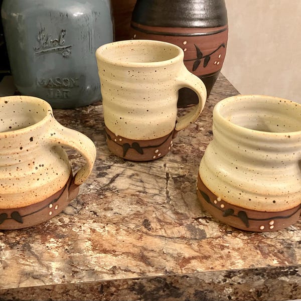 Pottery Mug With Bee - Etsy