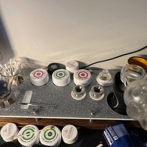 8X7 Mini Dab Concentrate Tray Cleaning Station W/ Greek Glass ISO Swab ...